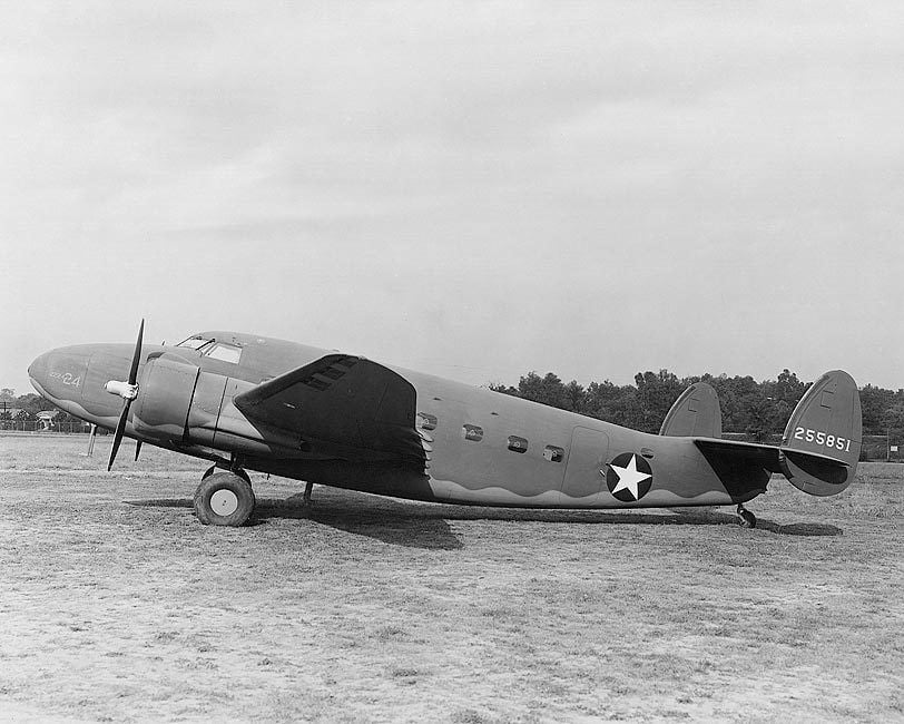 Lockheed C-60 Lodestar WWII Army Transport Plane Style - A - 24x36 Inch ...