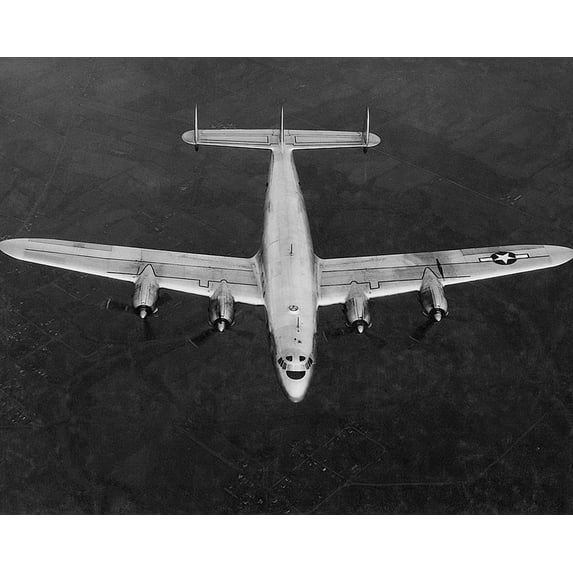 Lockheed C-69 Constellation Aircraft in Flight WWII - 12x18 Inch ...