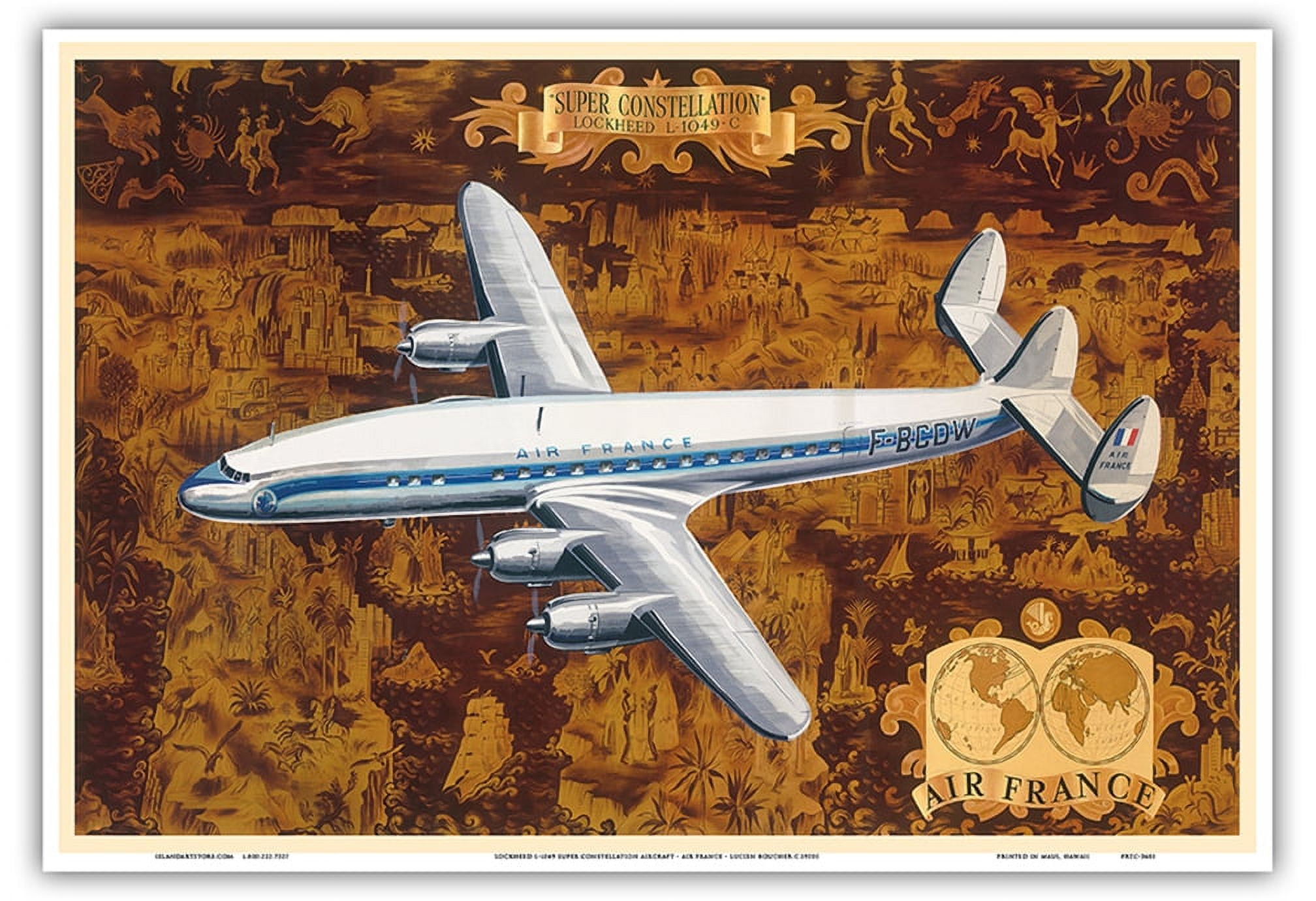 Lockheed L-1049 Super Constellation Airliner - France - Vintage Airline ...