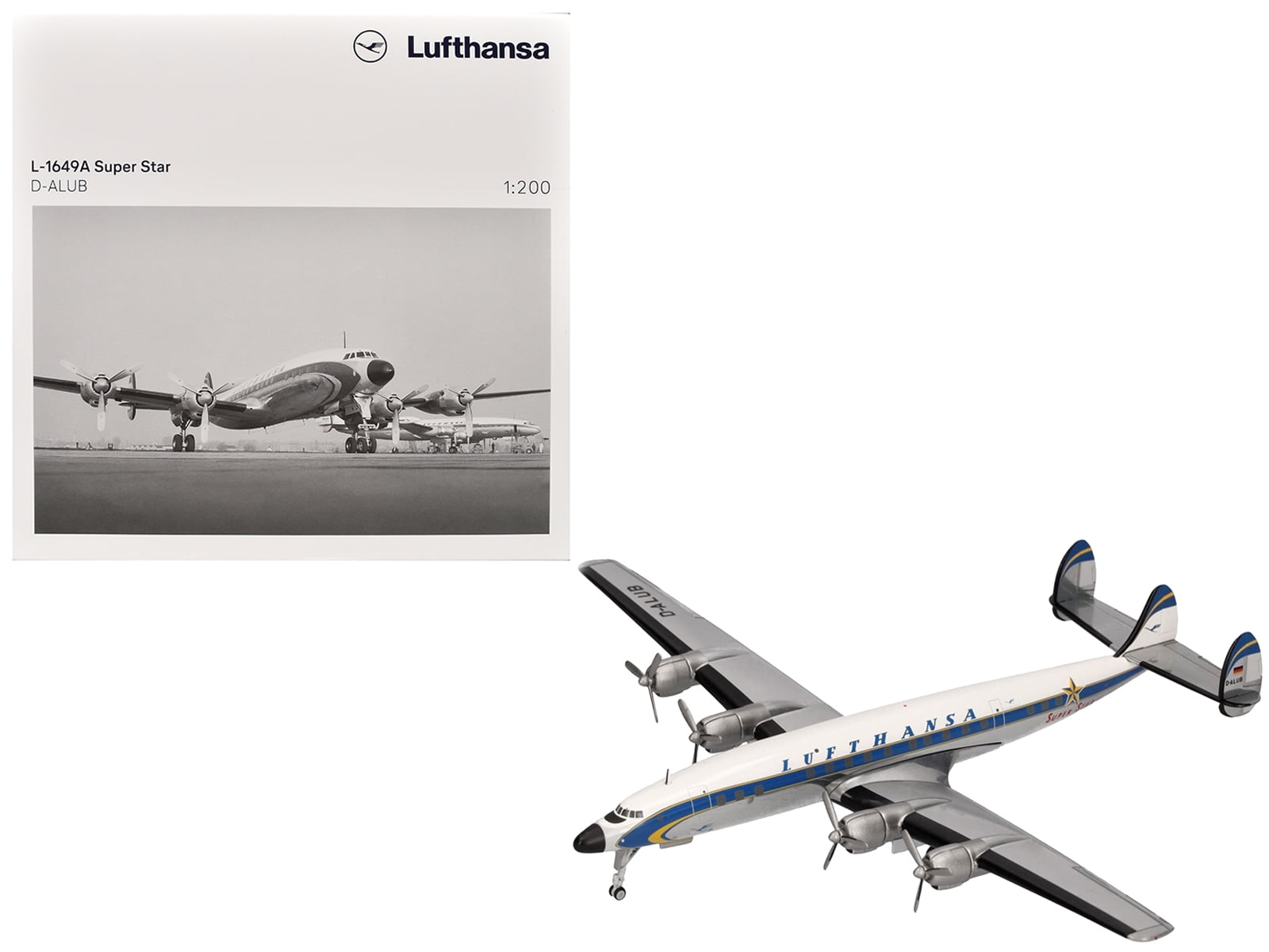 Lockheed L-1649A Super Star Commercial Aircraft "Lufthansa" (D-ALUB ...