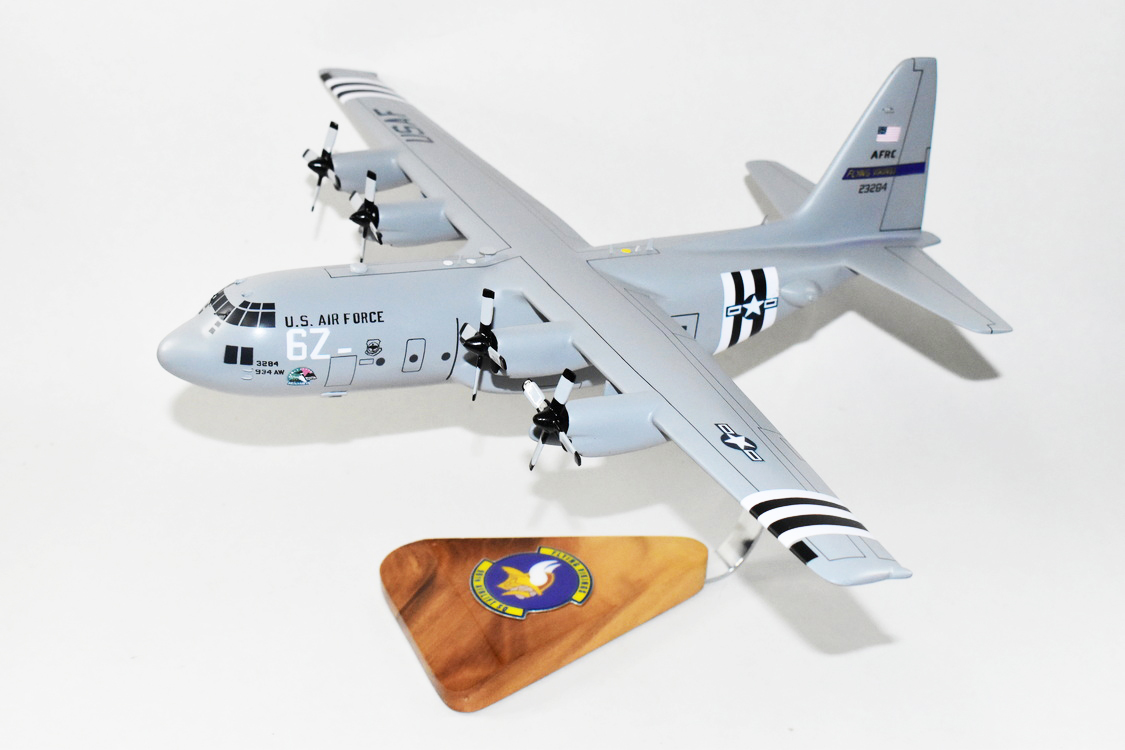 Lockheed Martin® C-130H Hercules, 96th AS 934th AW D-Day, 21" Mahogany Model - Walmart.com