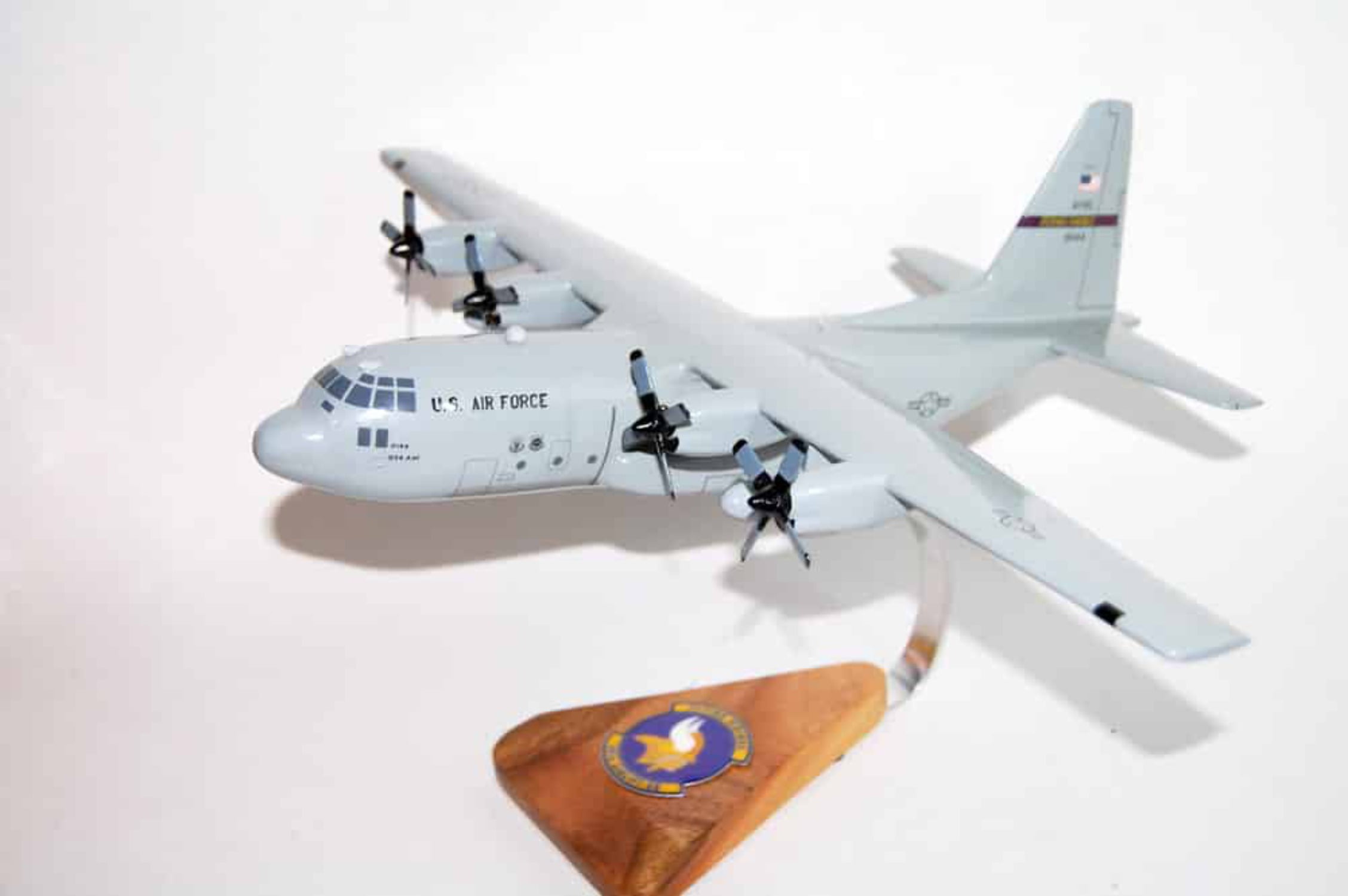 Lockheed Martin® C-130H Hercules®, 96th Airlift Squadron Flying Vikings, 21 Mahogany Scale Model ...