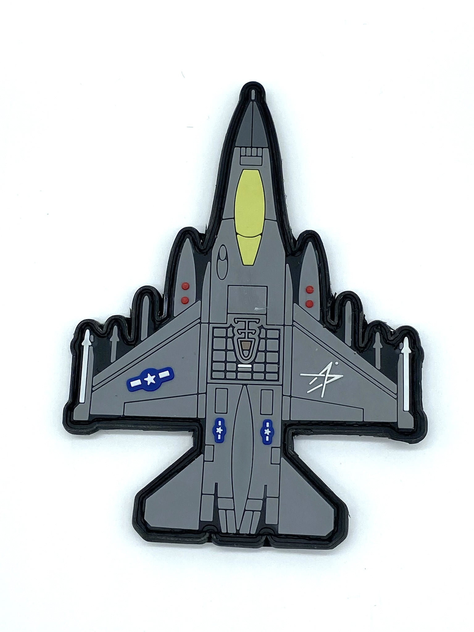 Lockheed Martin® F-16 Fighting Falcon®, 5-inch PVC Patch with Hook and ...