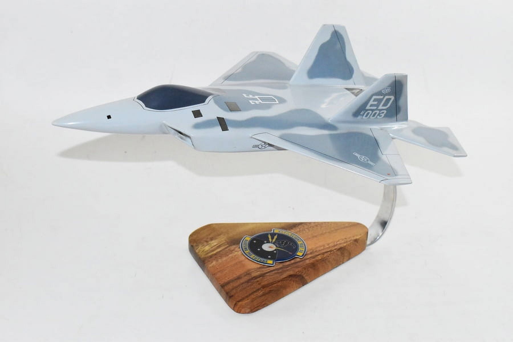 Lockheed Martin® F-22 Raptor®, 411th Flight Test Squadron, 16" Mahogany ...