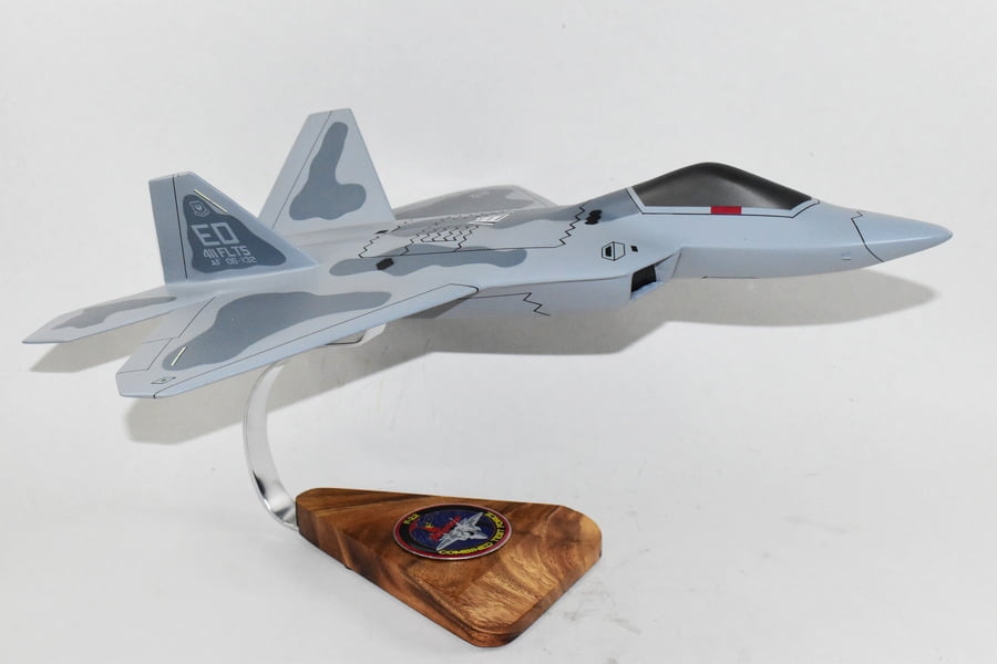 Lockheed Martin® F-22 Raptor®, 412th TW 411 FLTS, 18 in Mahogany Scale ...