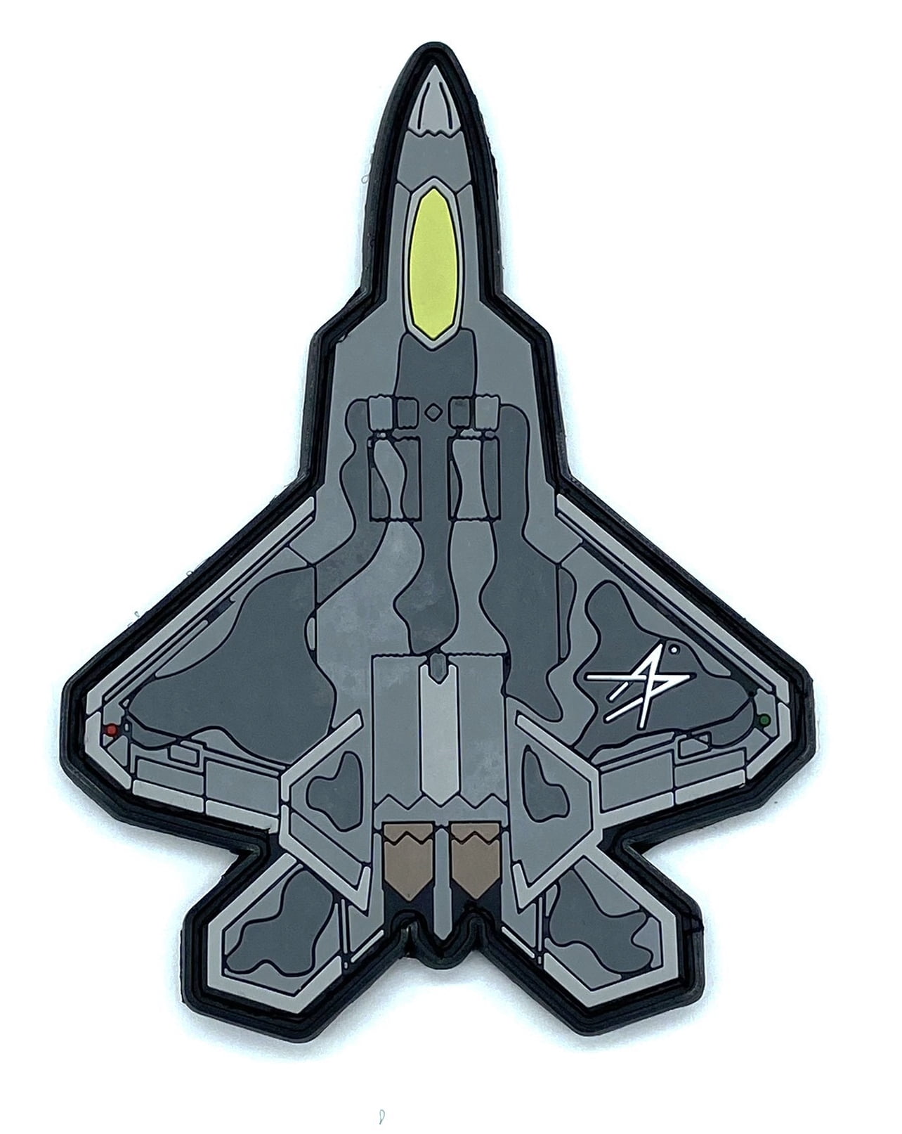 Lockheed Martin® F-22 Raptor®, 5 inch PVC Patch with Hook and Loop ...