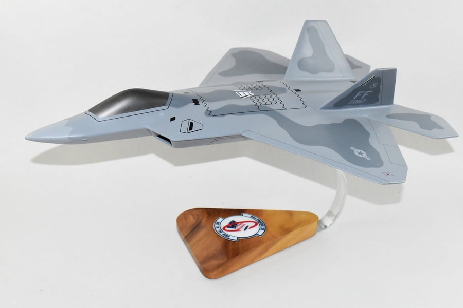 Lockheed Martin® F-22 Raptor®, 94 FS Hat in the Ring, 16" Mahogany ...