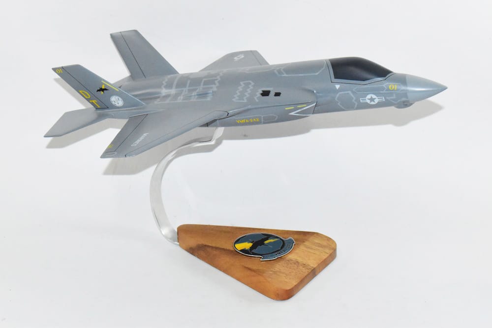Lockheed Martin® F-35B Lightning II®, VMFA-242 Bats 2021, 18" Mahogany ...