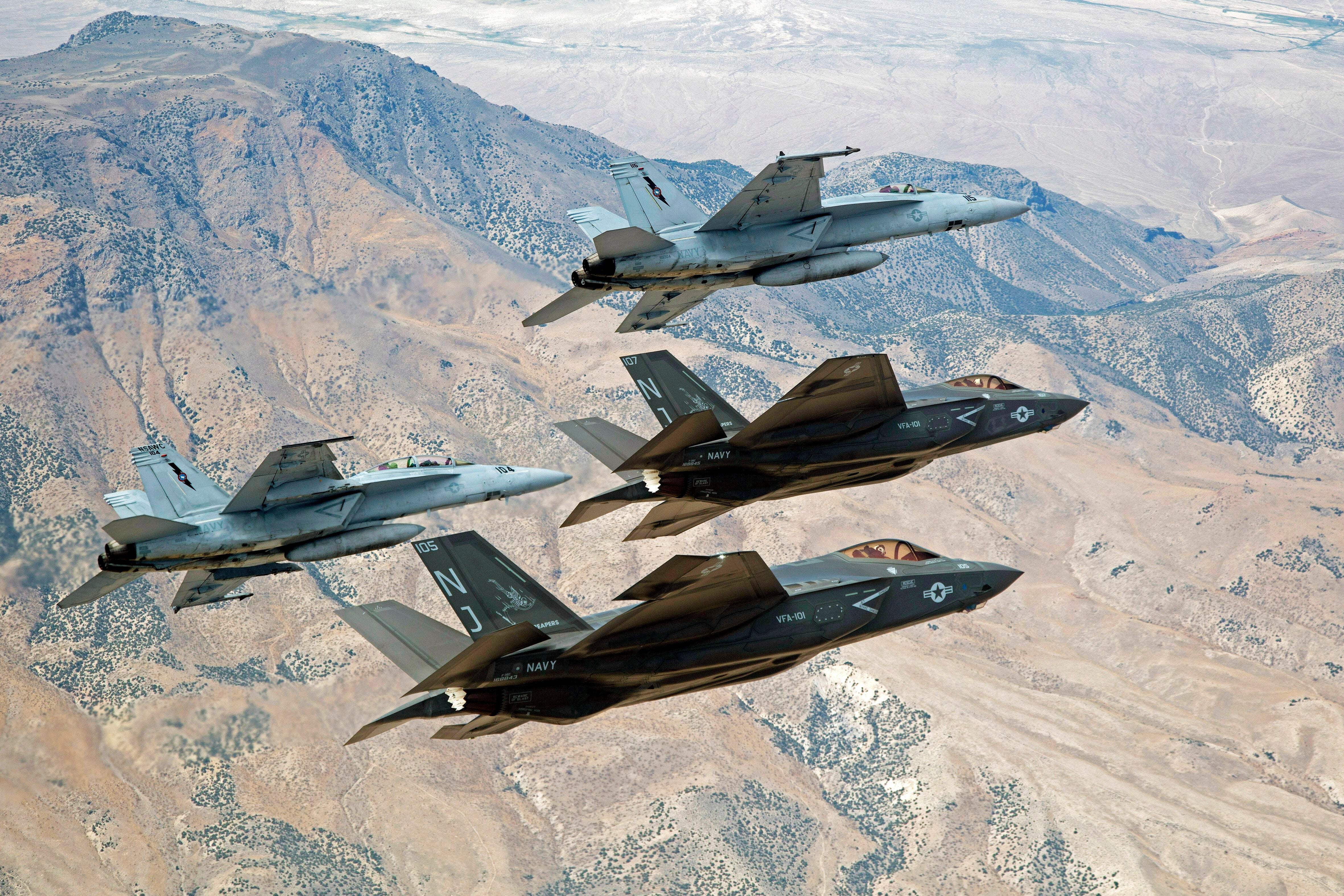 Lockheed Martin F35 Stealth Jets POSTER PICTURE PHOTO PRINT BANNER ...