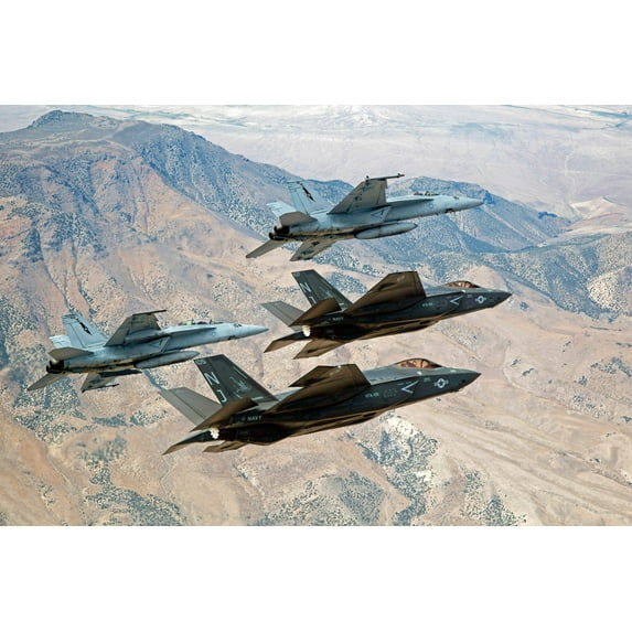 Lockheed Martin F35 Stealth Jets POSTER PICTURE PHOTO PRINT BANNER ...