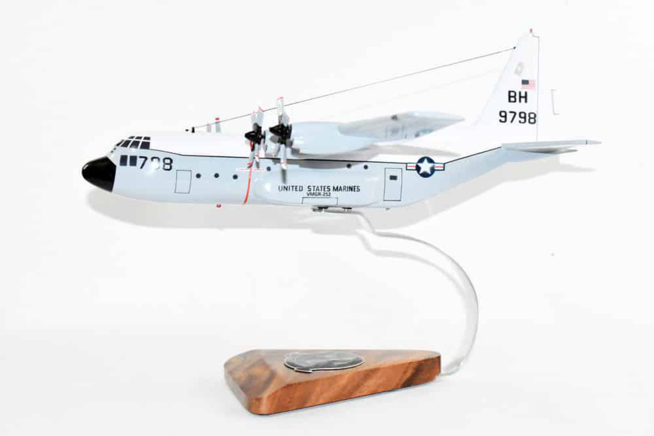 Lockheed Martin® KC-130F VMGR-252 Otis 9798 1970s Mahogany 1/74 (21 ...