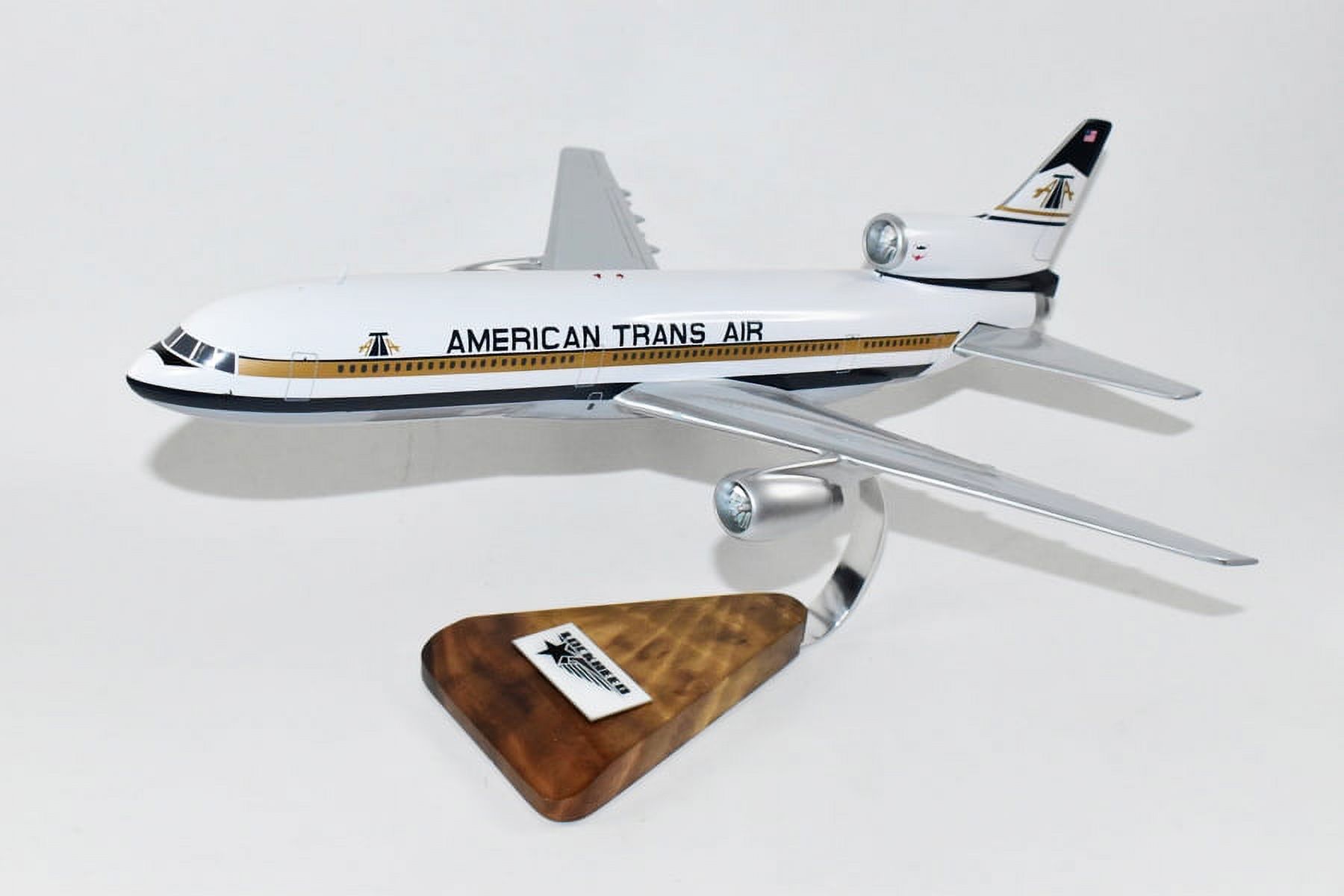Lockheed Martin® L-1011 Tristar, American Trans Air, 18-inch Mahogany ...