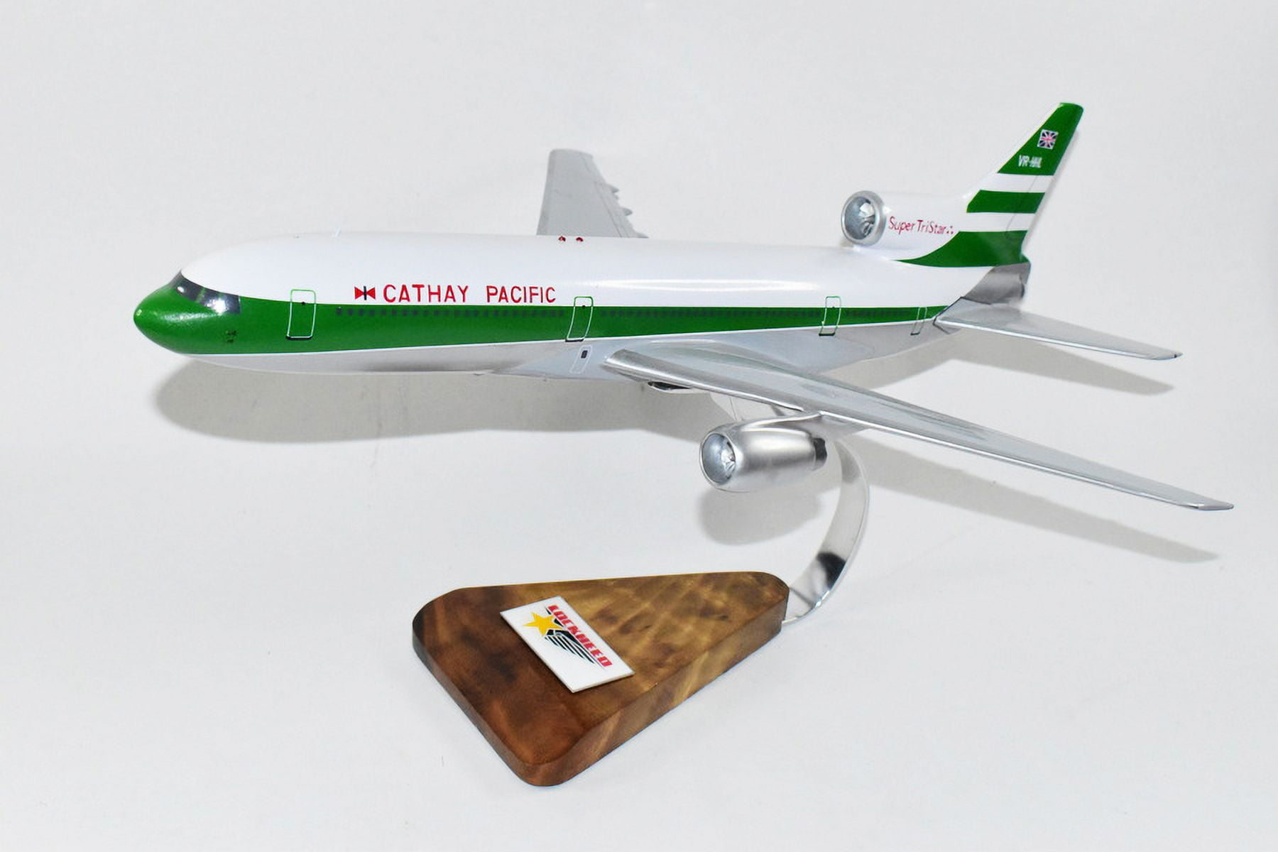Lockheed Martin® L-1011 Tristar, Cathay Pacific, 18-inch Mahogany Model ...