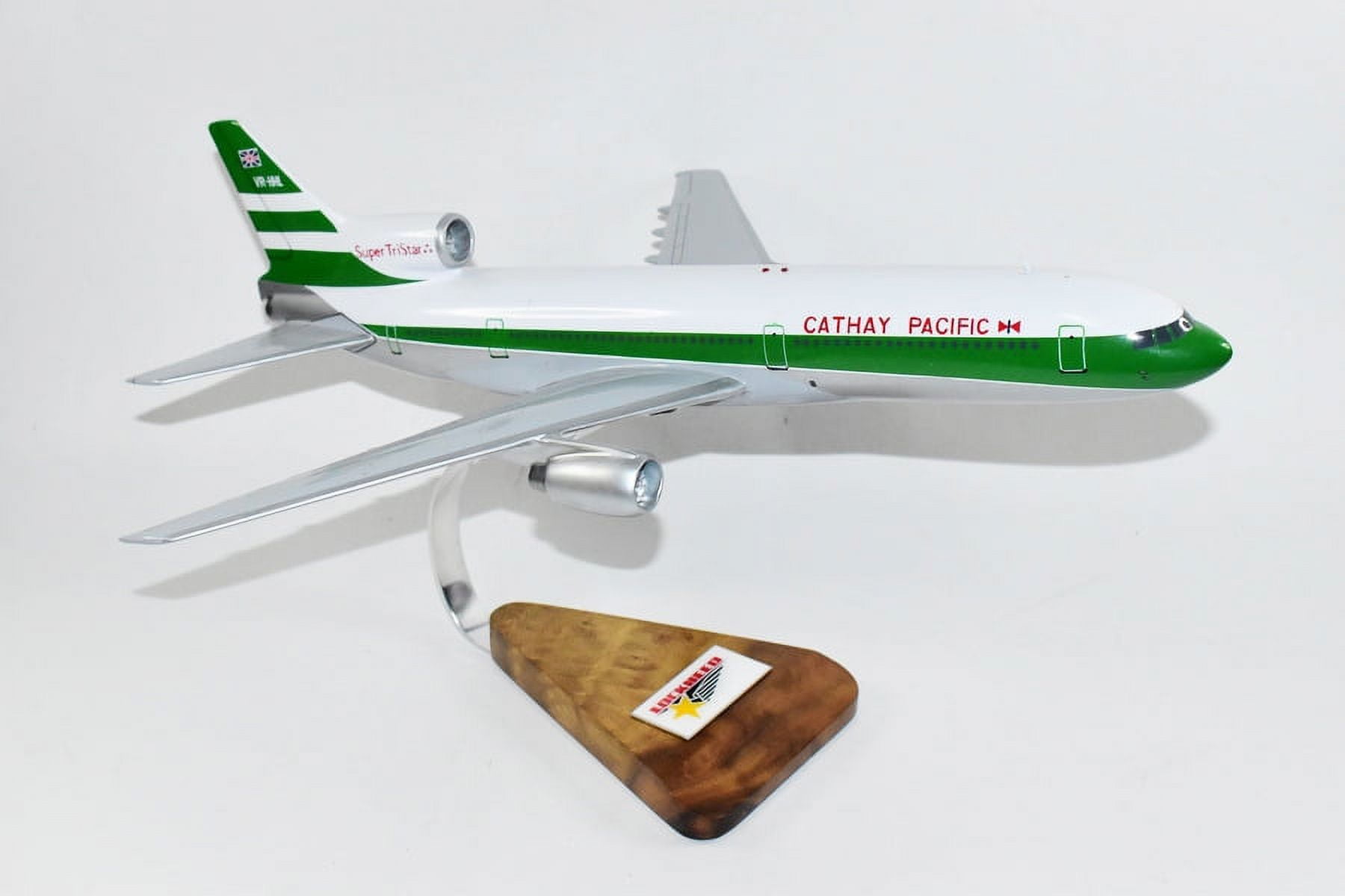 Lockheed Martin® L-1011 Tristar, Cathay Pacific, 18-inch Mahogany Model ...