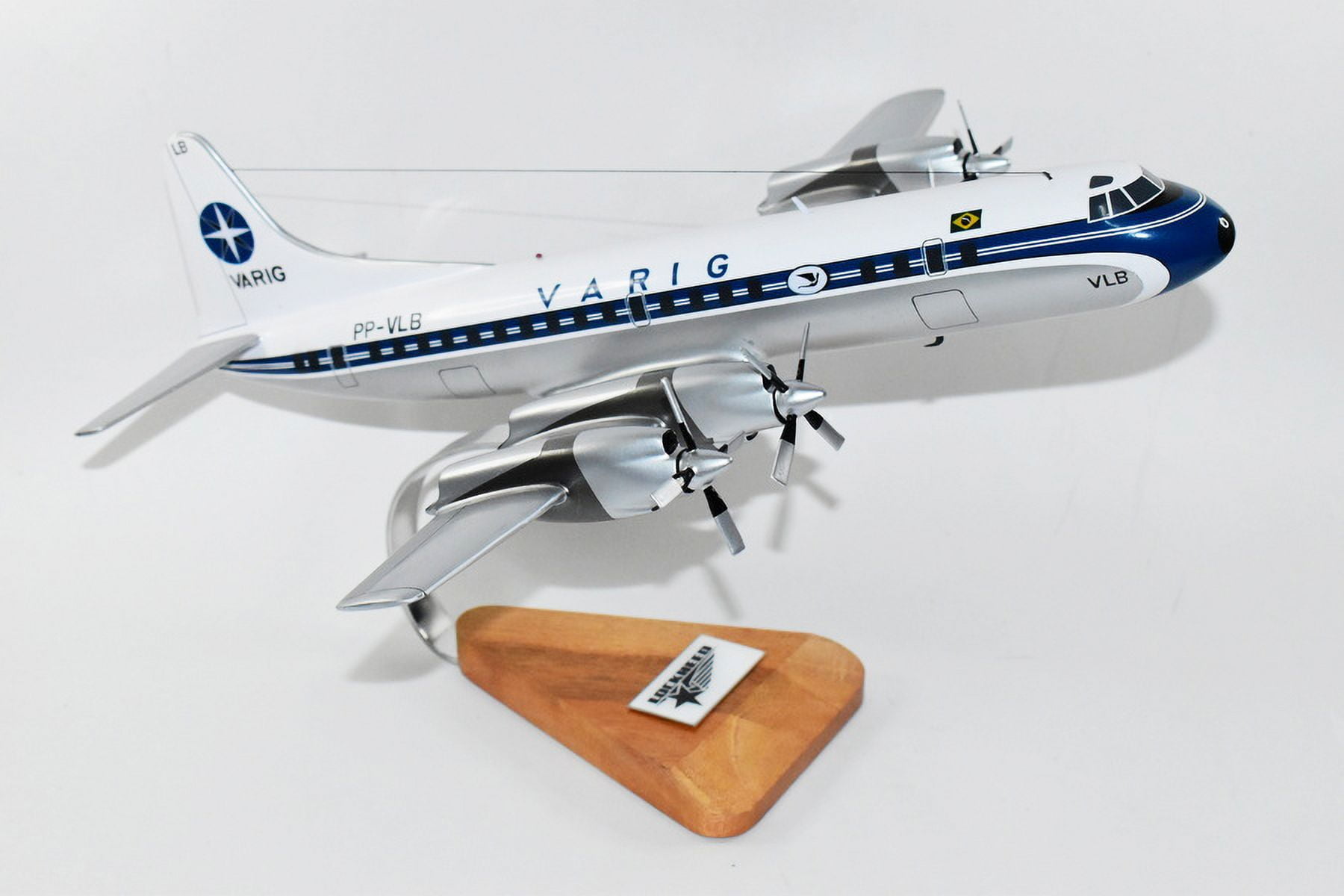 Lockheed Martin® L-188C Electra, Varig 1983, 18-inch Mahogany Model ...