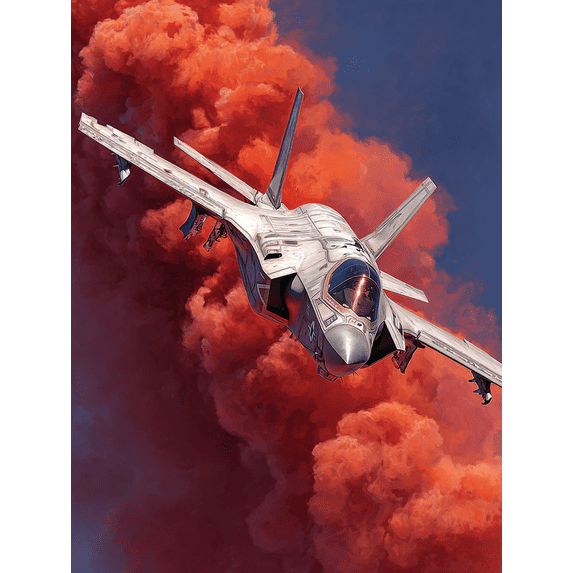 Lockheed Martin Military Jet Canvas Aircraft Combat Pilot Gift Man Cave ...