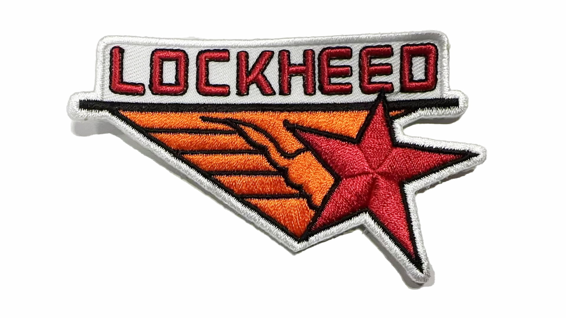 Lockheed Martin® Nostalgic (RED STAR) 1960s Logo Patch 3.5, Hook and ...