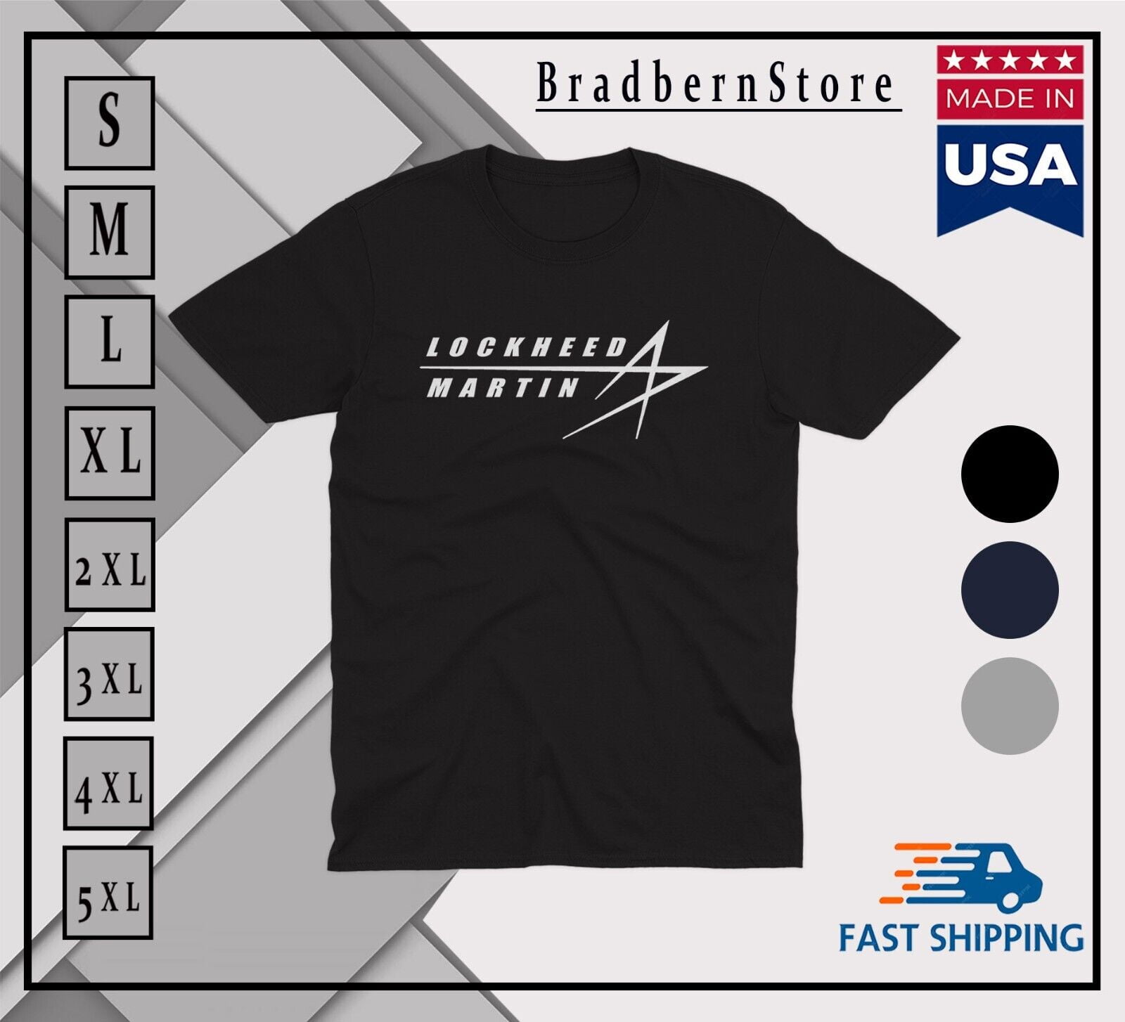 Lockheed Martin Skunk Works Logo T- Shirt made in usa - Walmart.com