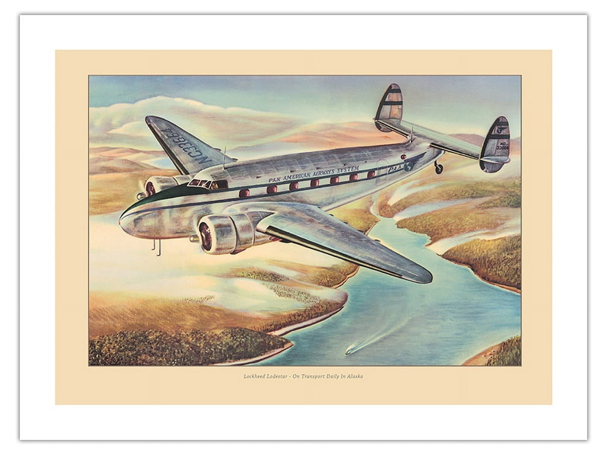 Lockheed Model 18 Lodestar - Pan American World Airways - Vintage ...