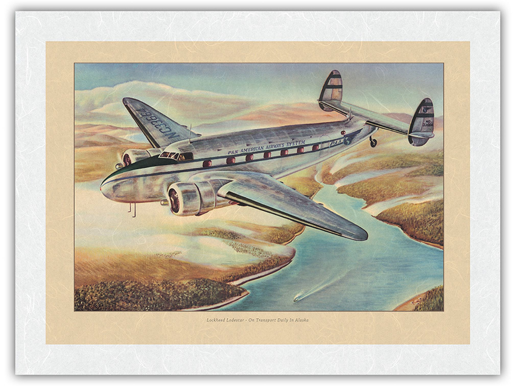 Lockheed Model 18 Lodestar - Pan American World Airways - Vintage ...