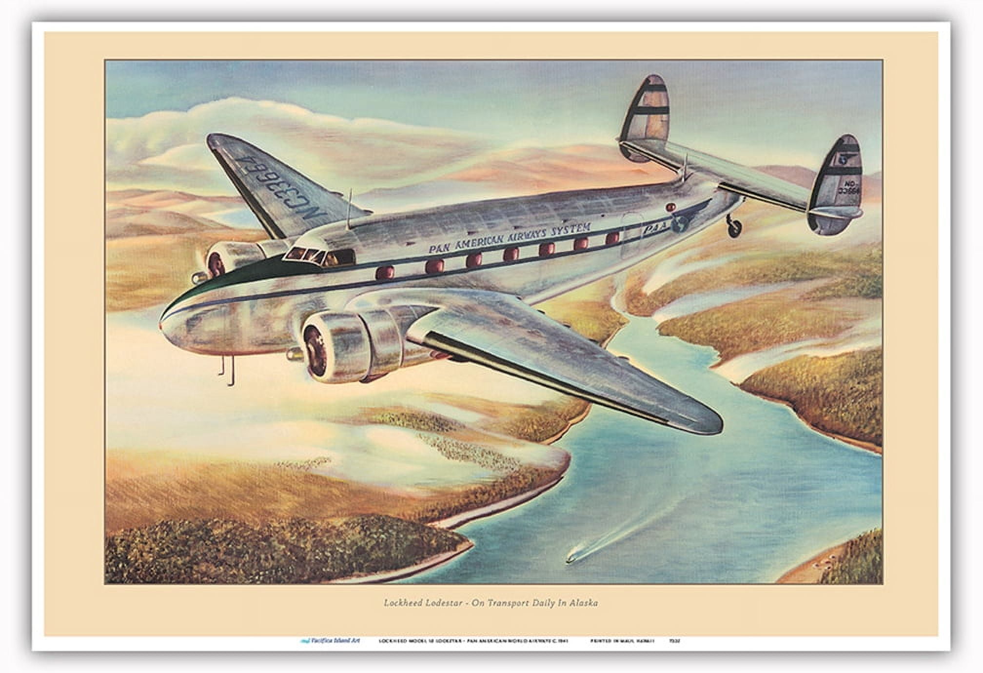 Lockheed Model 18 Lodestar - Pan American World Airways - Vintage ...