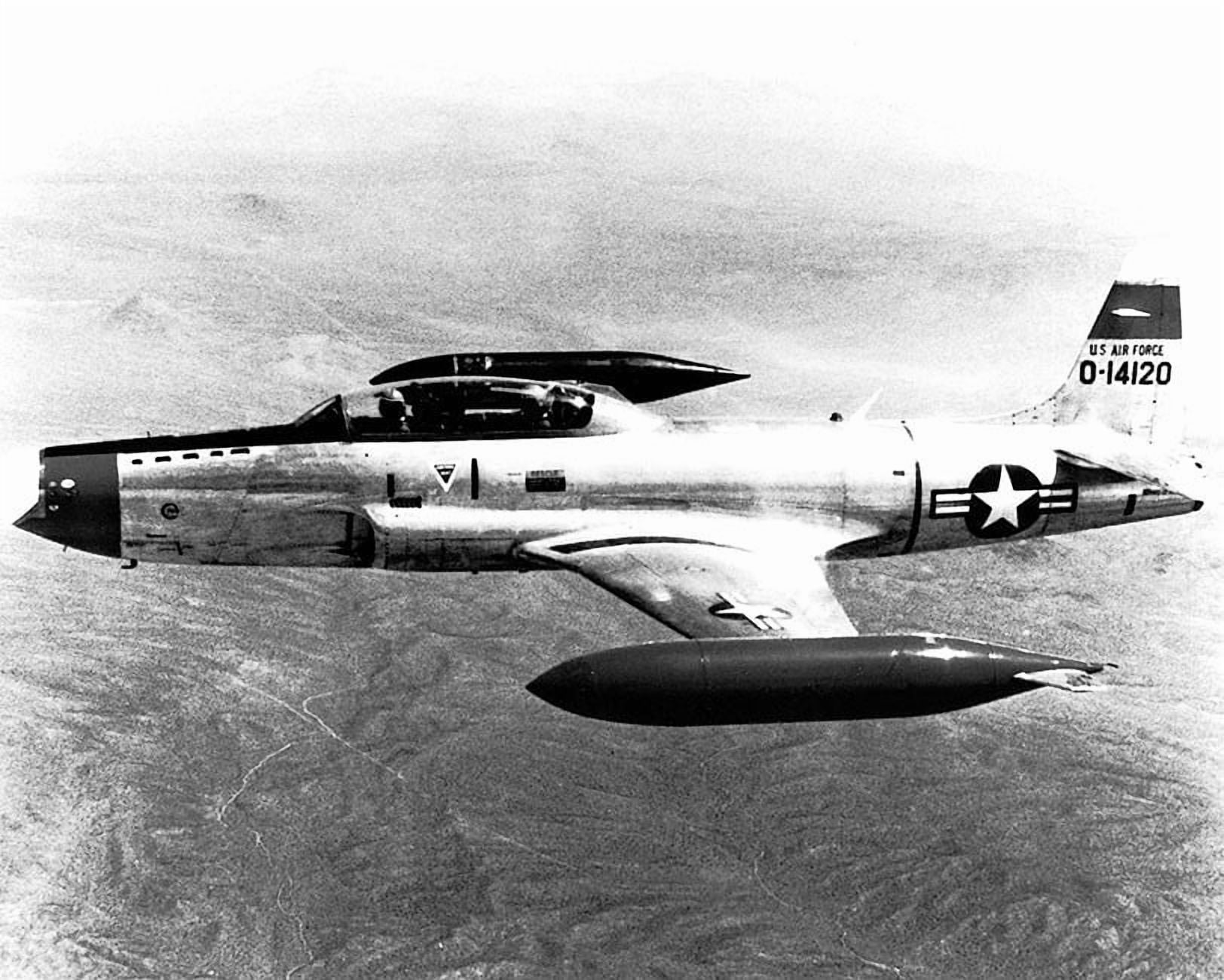 Lockheed NT-33A / T-33 Trainer Simulator - 24x36 Inch Laminated ...