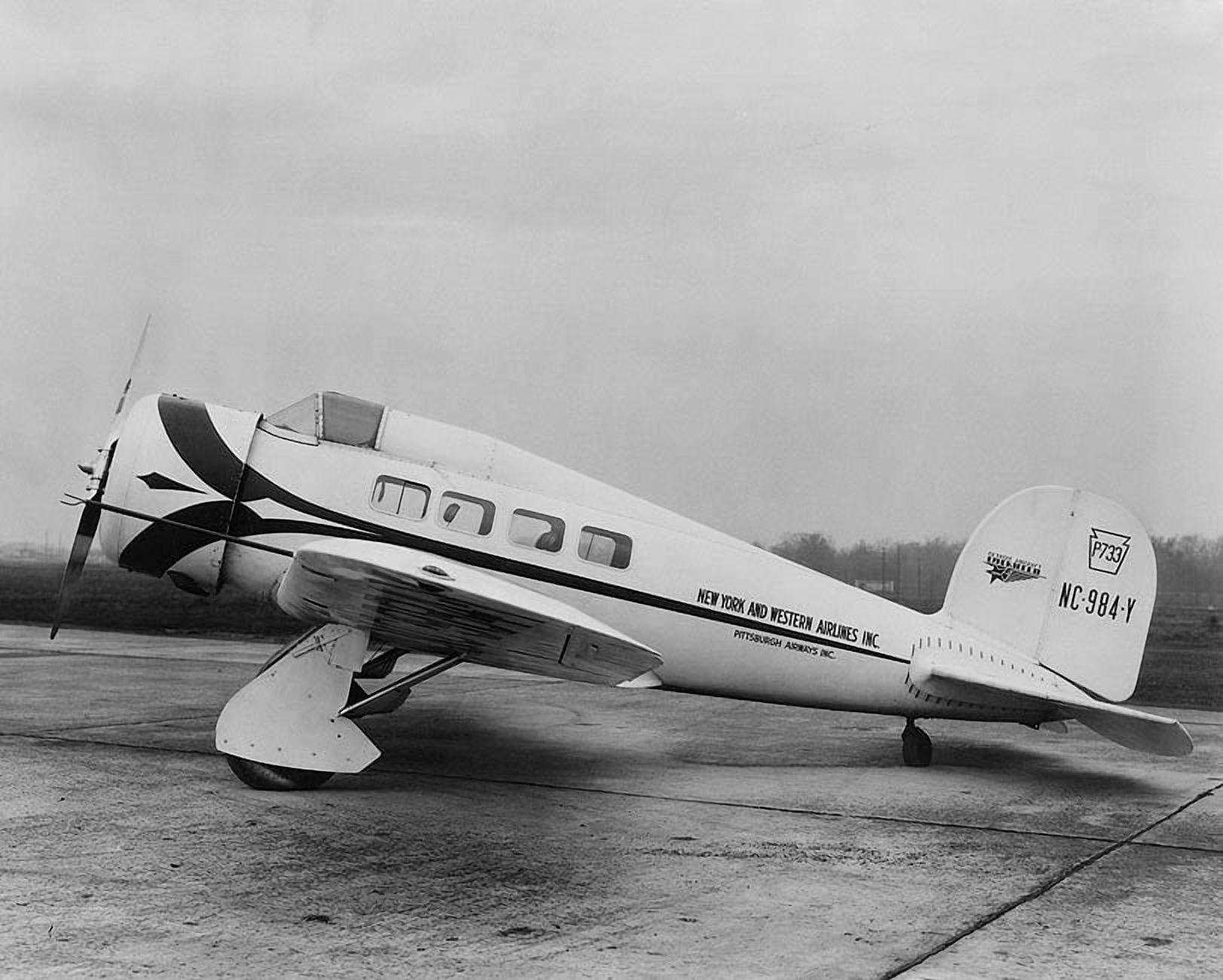 Lockheed Orion Aircraft Side View - 24x36 Inch Glossy Laminated ...