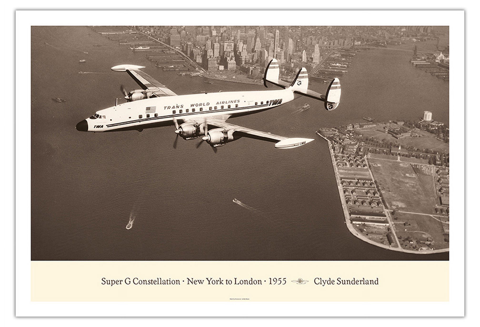 Lockheed Super G L-1049 Constellation - New York to London 1955 ...