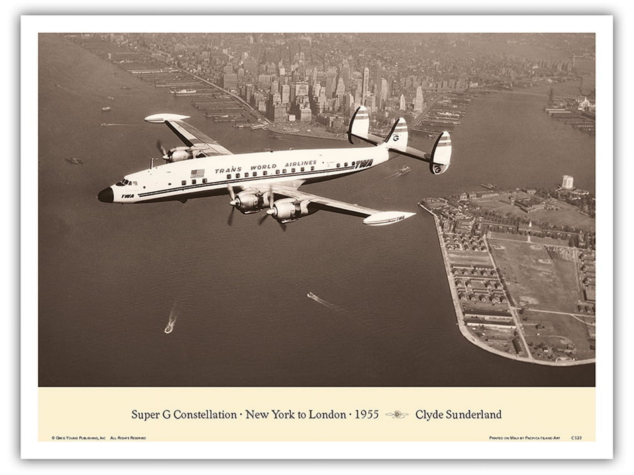 Lockheed Super G L-1049 Constellation - New York to London 1955 ...