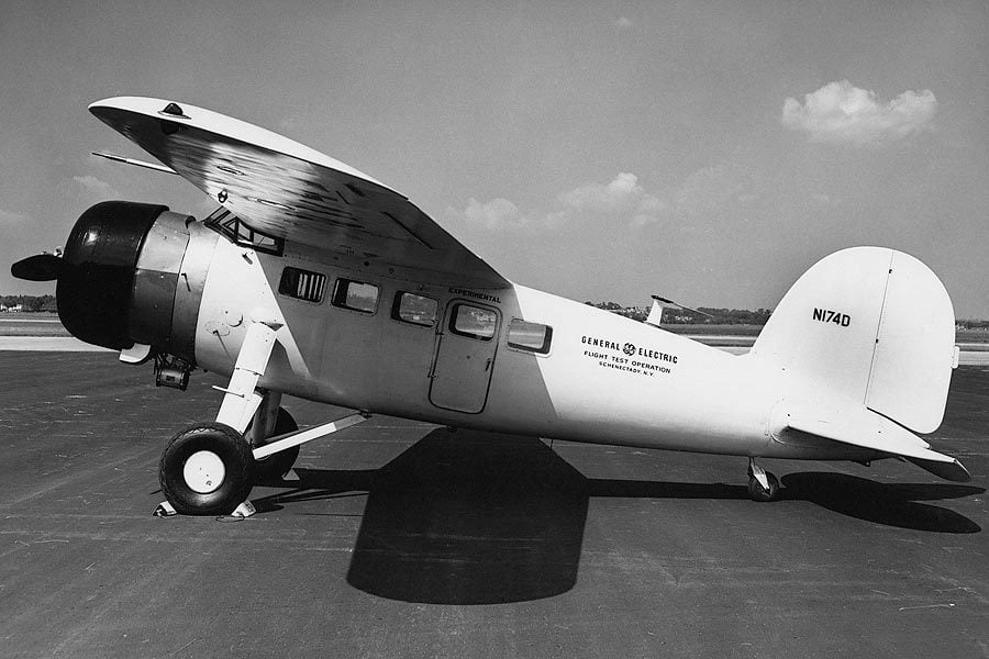 Lockheed Vega Aircraft Side View Style - A - 24x36 Inch Laminated ...
