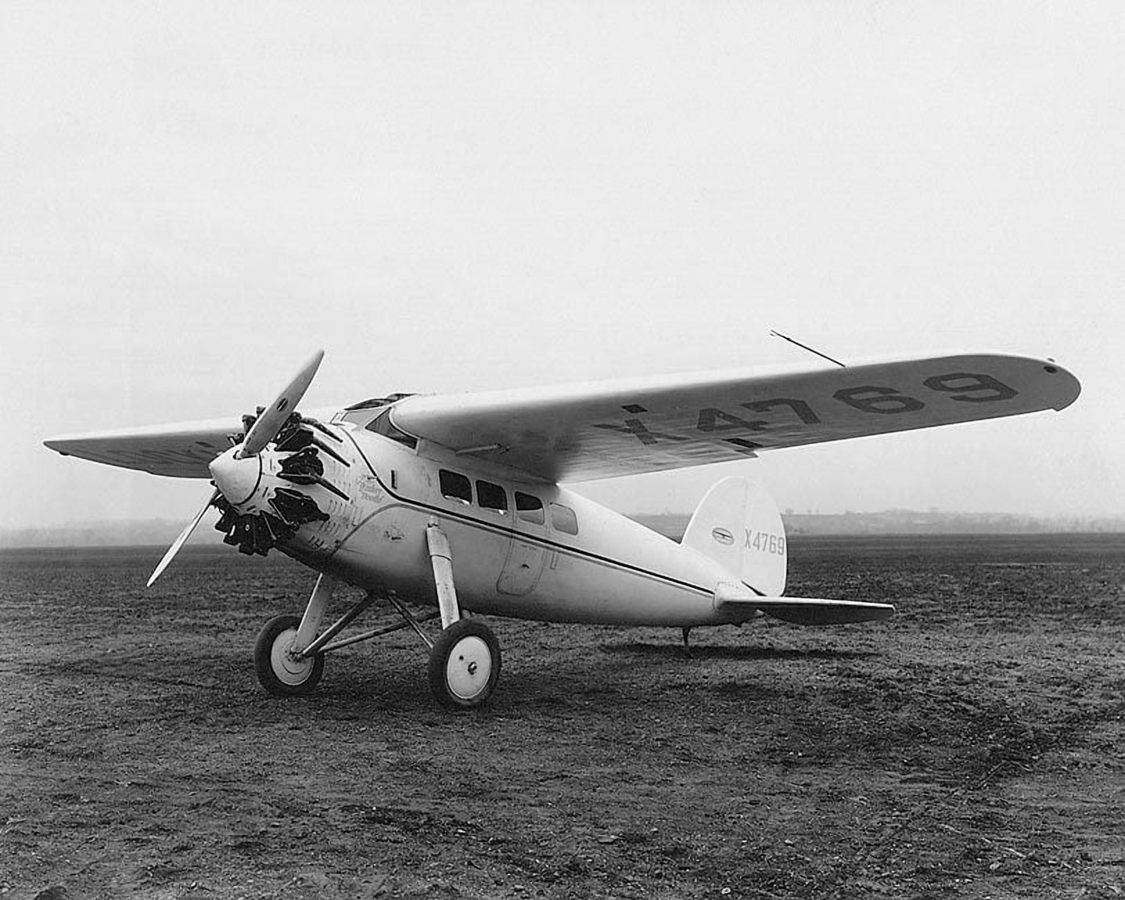 Lockheed Vega Aircraft Yankee Doodle Style -1 - 20x30 Inch Glossy ...