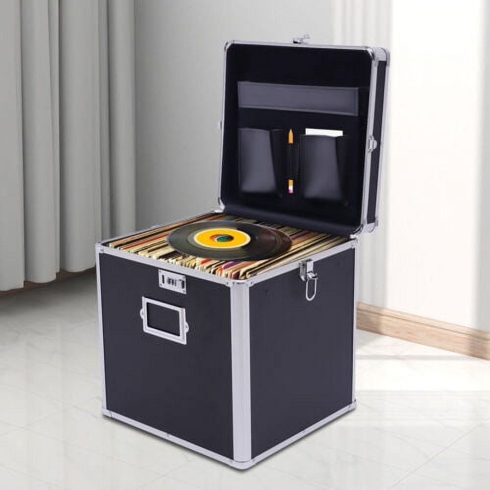 Locking 50 Vinyl Records Storage Box Great Alternative to Flimsy LP ...