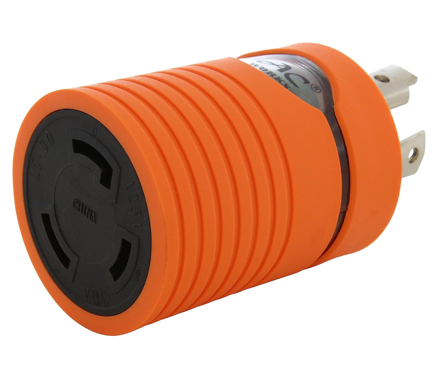 Locking Adapter L14-30P 30A 125/250Volt 4-Prong Male Plug to L5-30R 3 ...