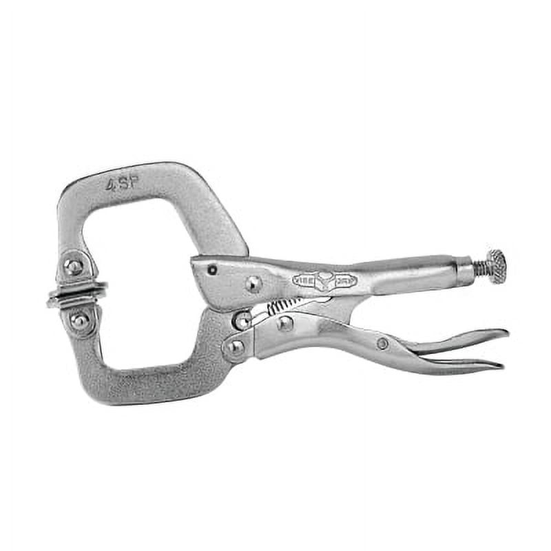 Locking C-Clamps With Swivel Pads, Jaw Opens To 1-5/8 In, 4 In Long ...