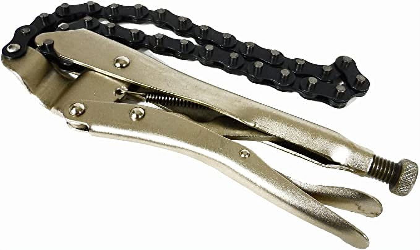 Locking Chain Pipe Clamp Plumbing Pliers (19â€ Chain) - Walmart.com