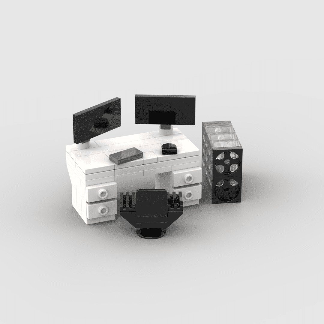 Locking City MOC Furniture Bathroom Public Toilet Building Blocks Toys ...