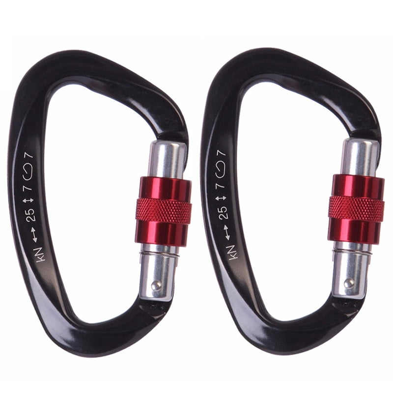 Locking Climbing Carabiners Heavy Duty - 3.93 Inch UIAA Certified Rock ...
