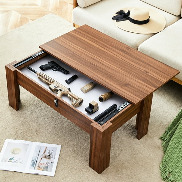 Coffee Table Gun Storage