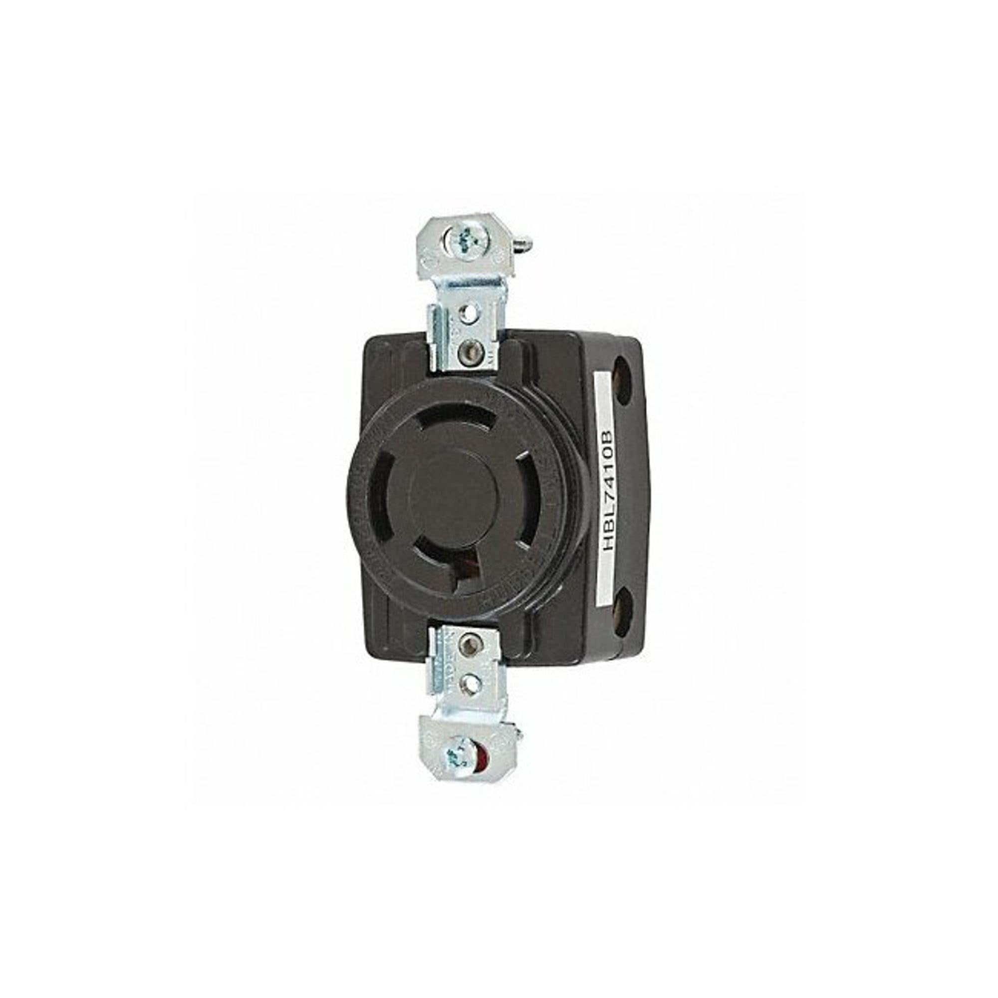 Locking Devices, Twist-Lock, Industrial, Flush Receptacle, 20A 3-Phase ...
