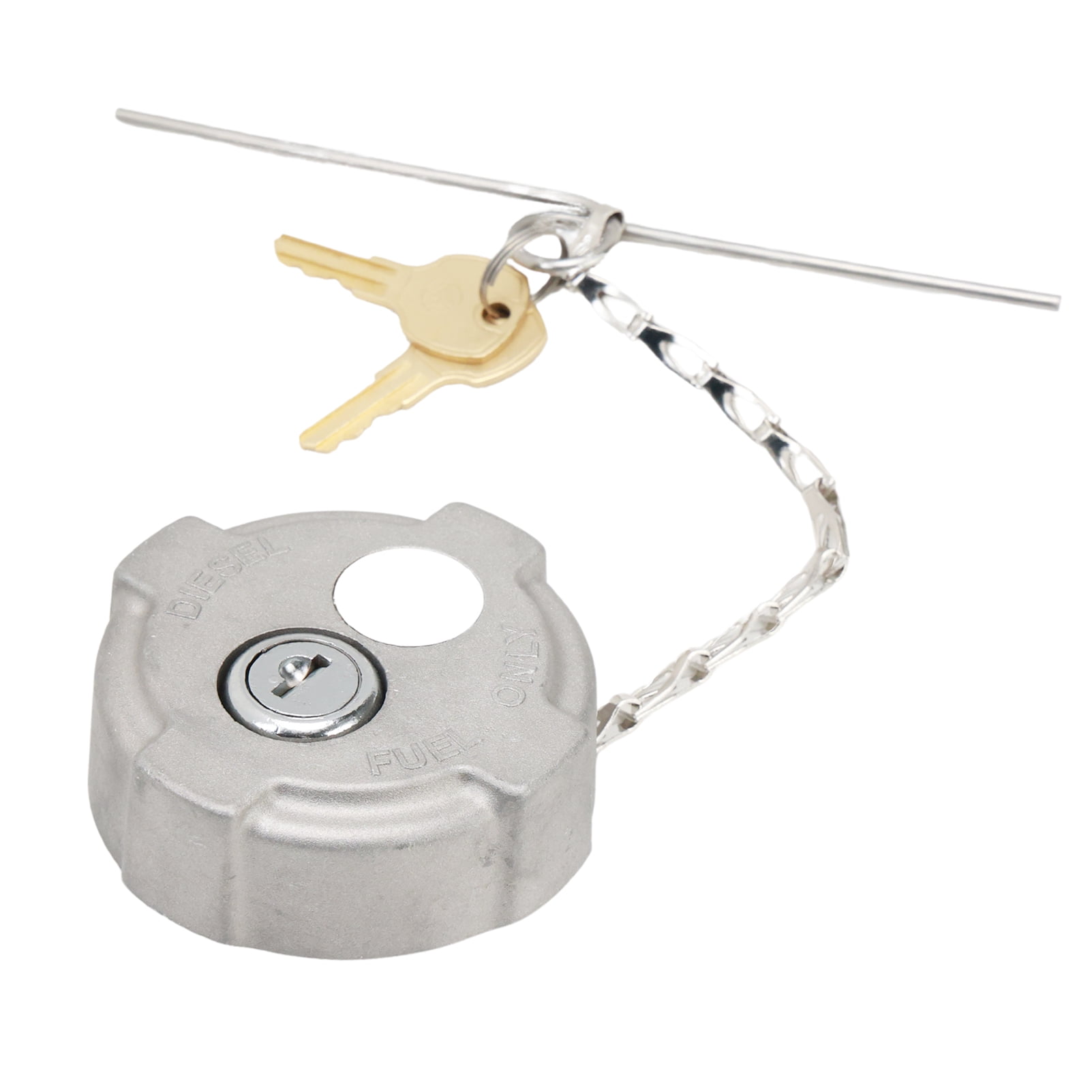 Locking Diesel Fuel Cap 2 1/4" With Rubber Seal Ring Safety Chain and 2 ...