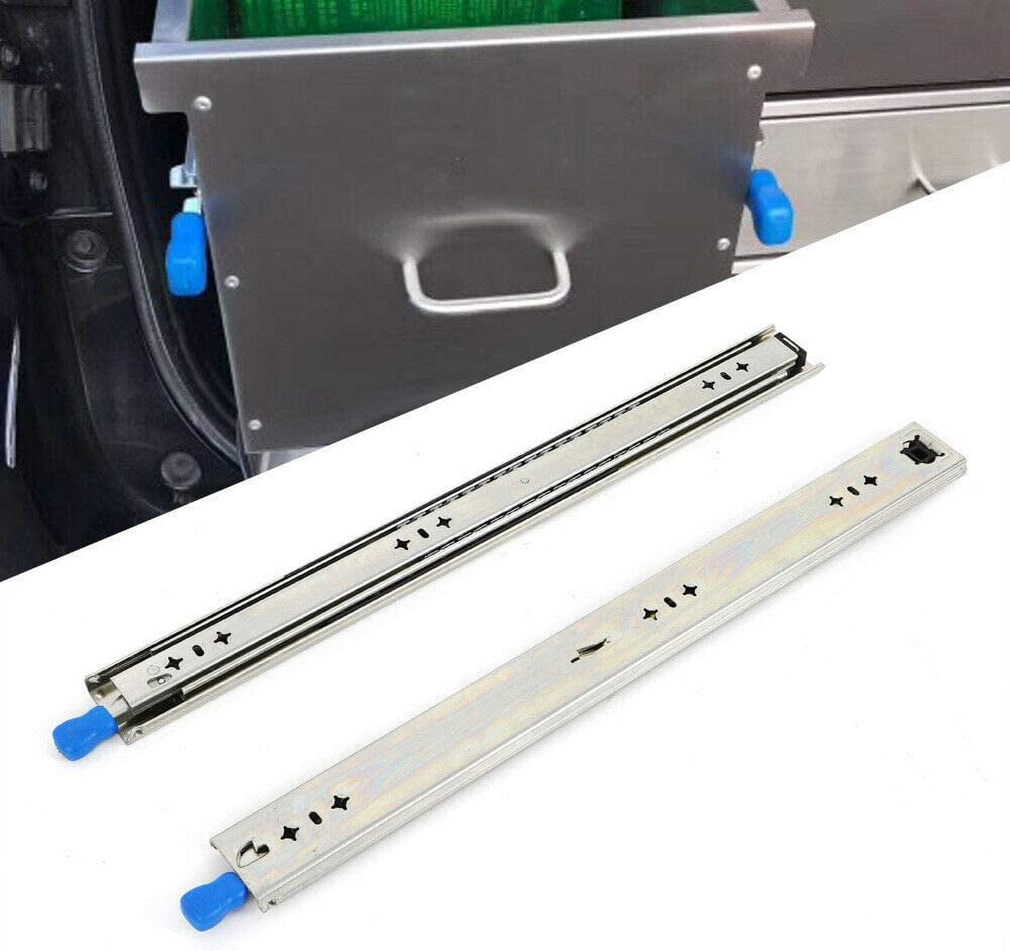 Locking Drawer Slide, 18-40inch Full Extension Ball Bearing Side Mount ...