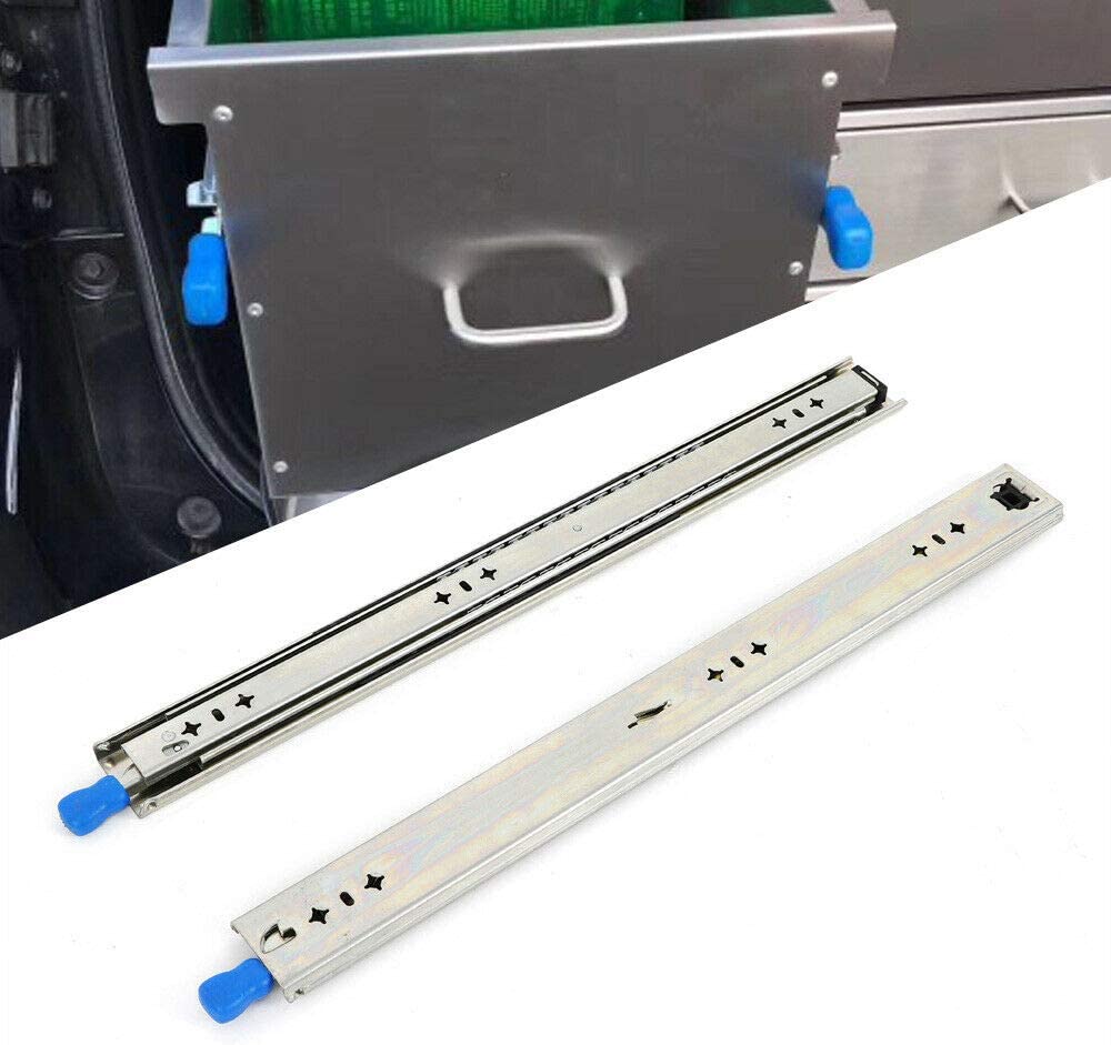 Locking Drawer Slide, 18-40inch Full Extension Ball Bearing Side Mount ...