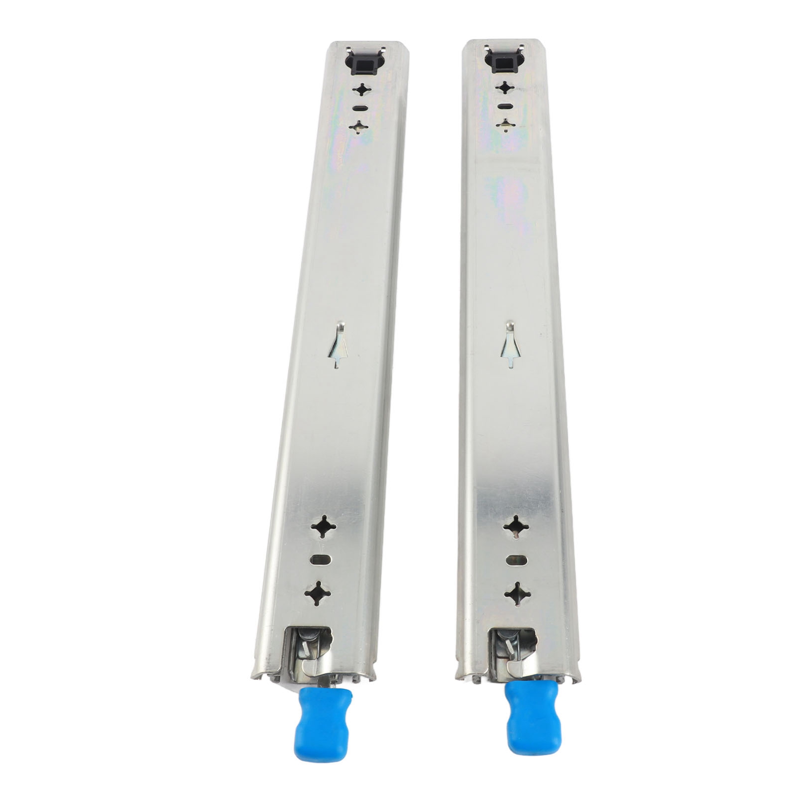 Locking Drawer Slides, Rugged Cold Rolled Steel, 53mm Wide, Blue Finish ...