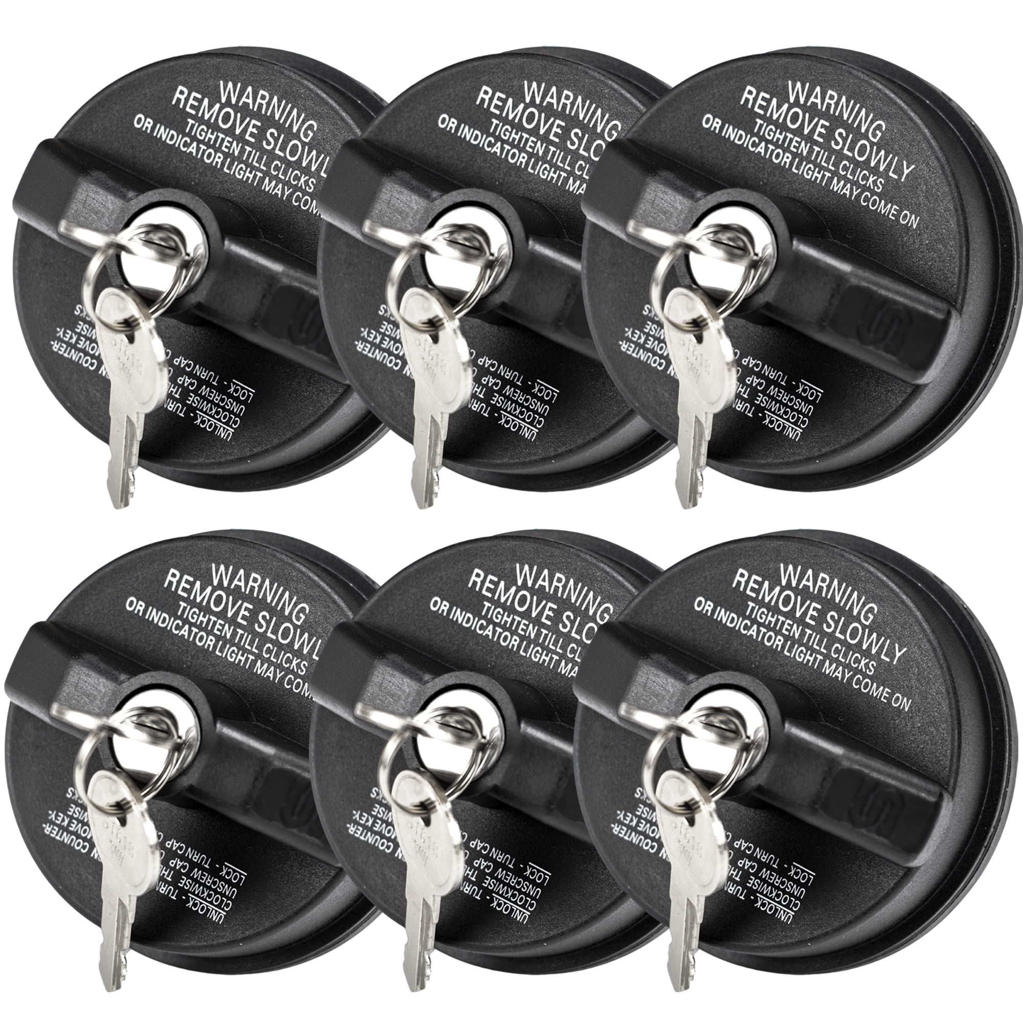 6PACK Locking Gas Cap For Chevy Silverado Cruze Express Malibu Colorado ...