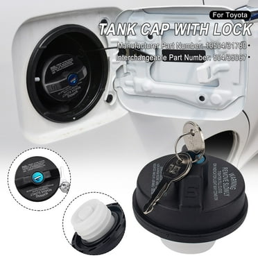 Locking Gas Cap W/2 Keys, Lock Fuel Cap Compatible With 4Runner FJ ...