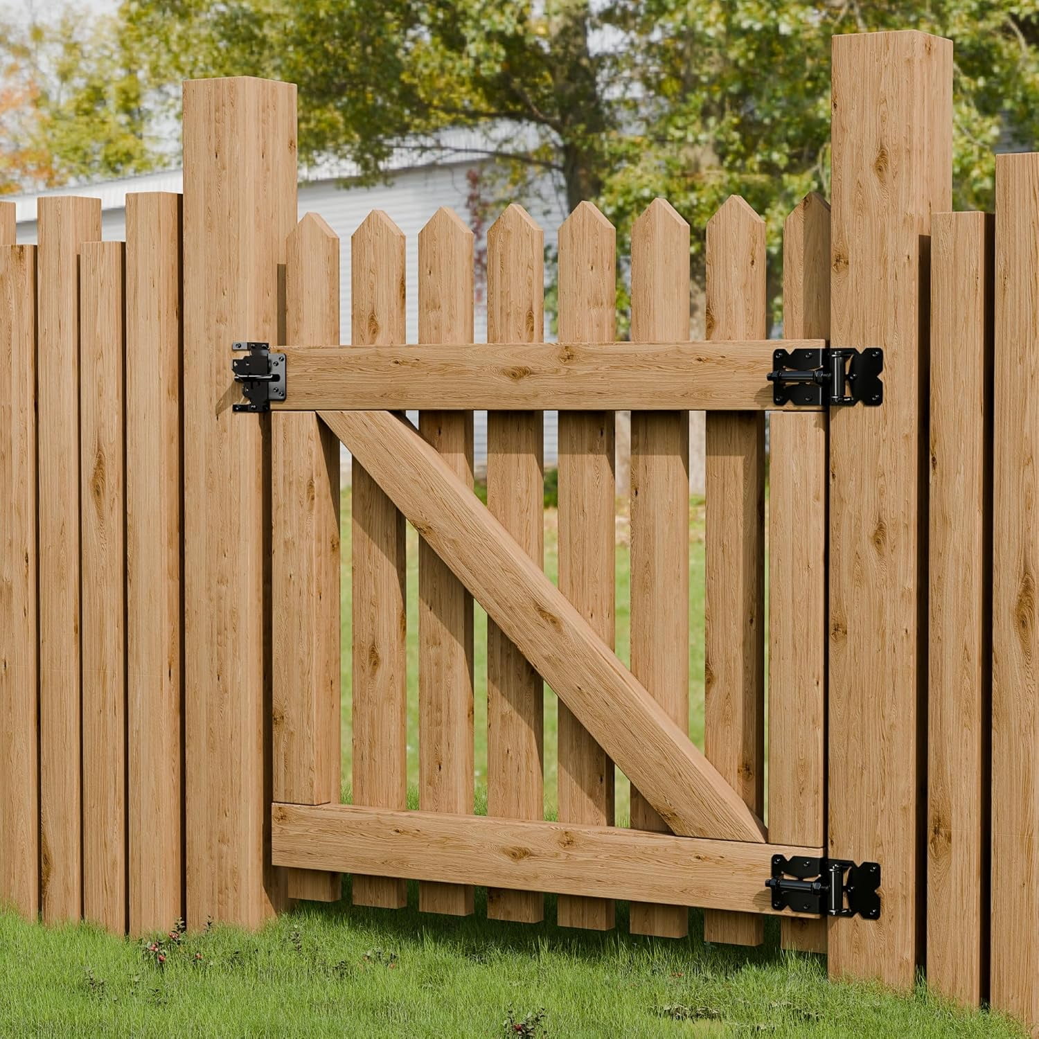 Locking Gate Latch PVC Fence Gate Lock for Wood/Vinyl/Pool/Yard/Garden ...