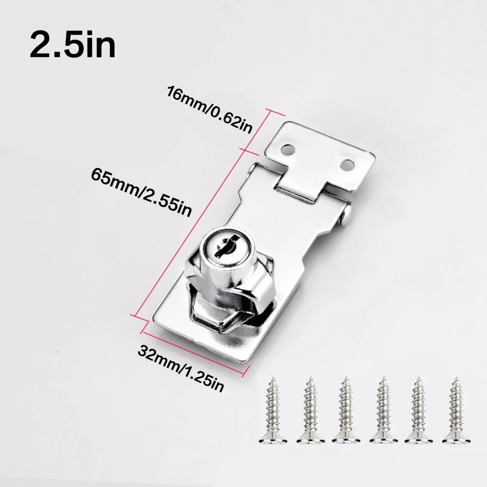 Locking Hasp Heavy Duty Locking Hasp Staple With Keys Padlock Cupboard ...