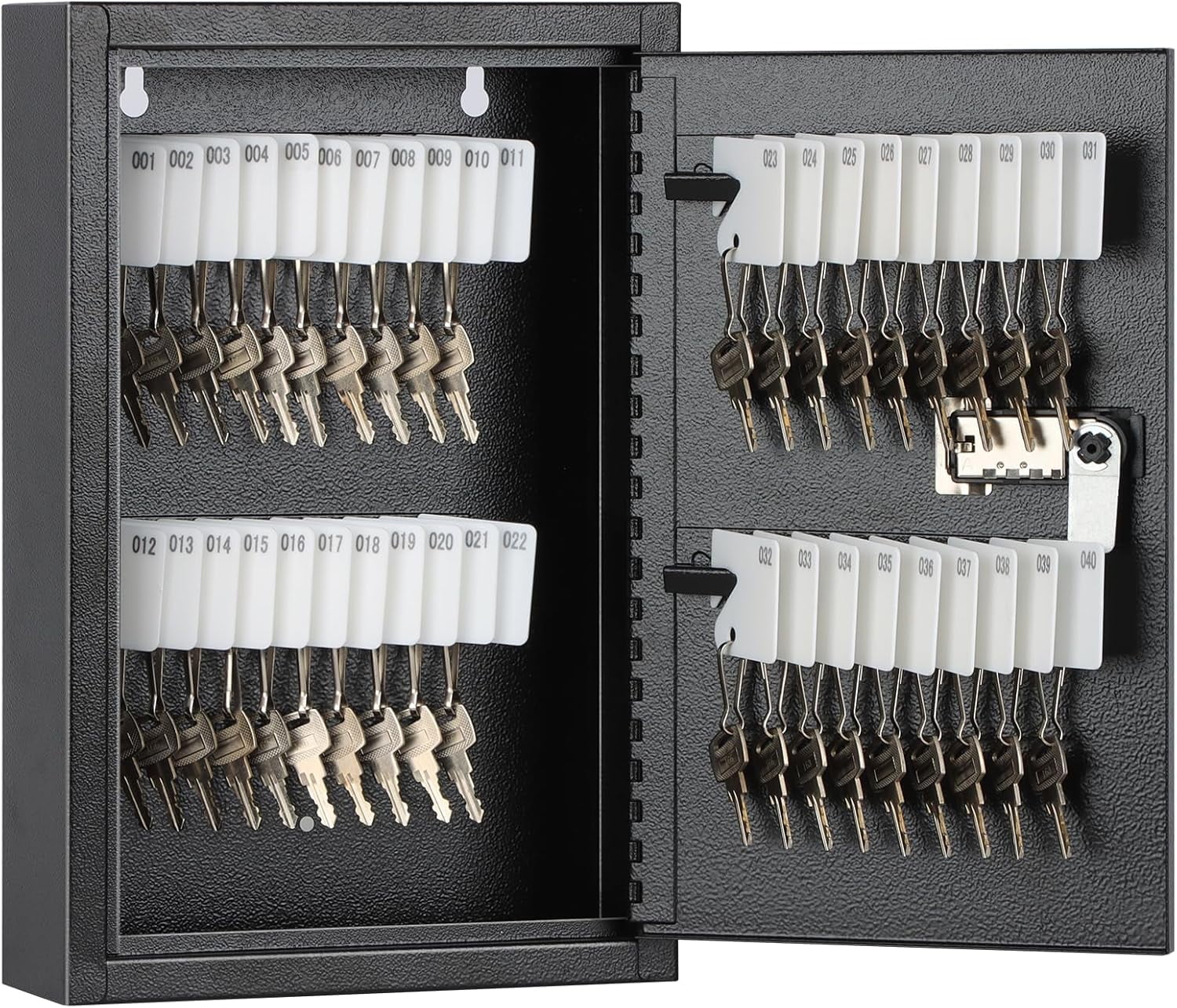 Locking Key Cabinet, 60 Key Storage Lock Box with Code, Key Box Wall ...