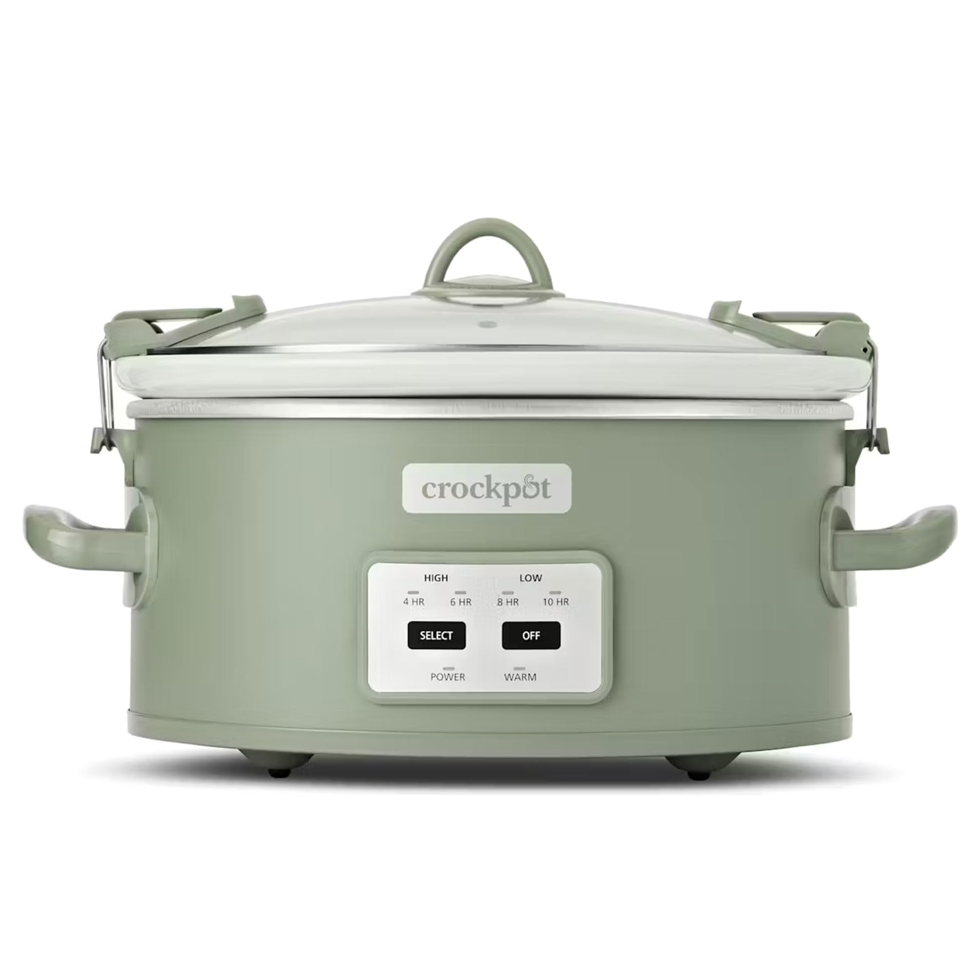 Locking Lid 6qt Cook and Carry Programmable Slow Cooker Moonshine Green ...