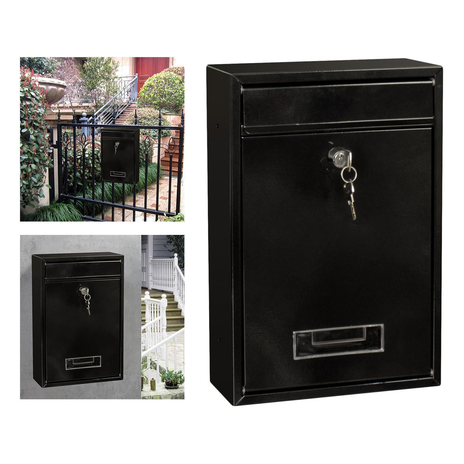 Locking Mailbox Case Lockable Mail Box, Home Decorative Letterbox Drop ...